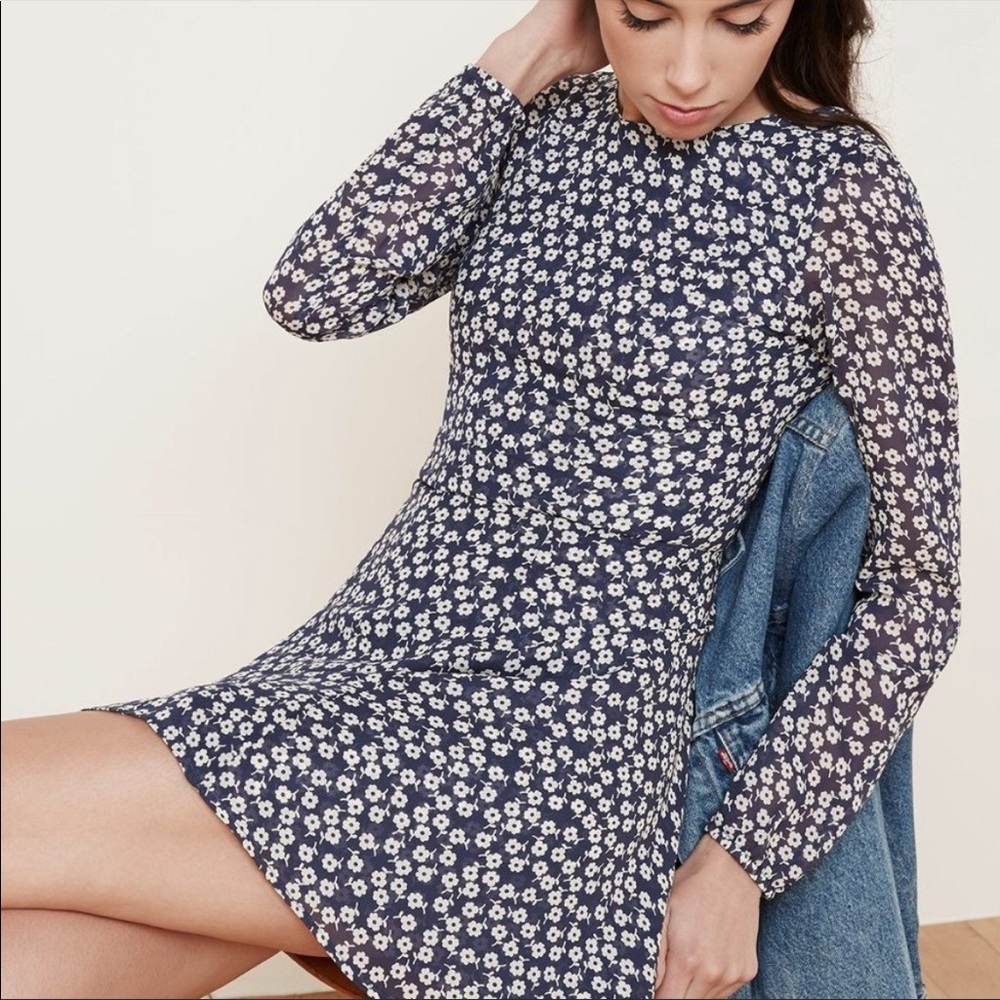 {Reformation} Rosaline Dress - Petite - Gem